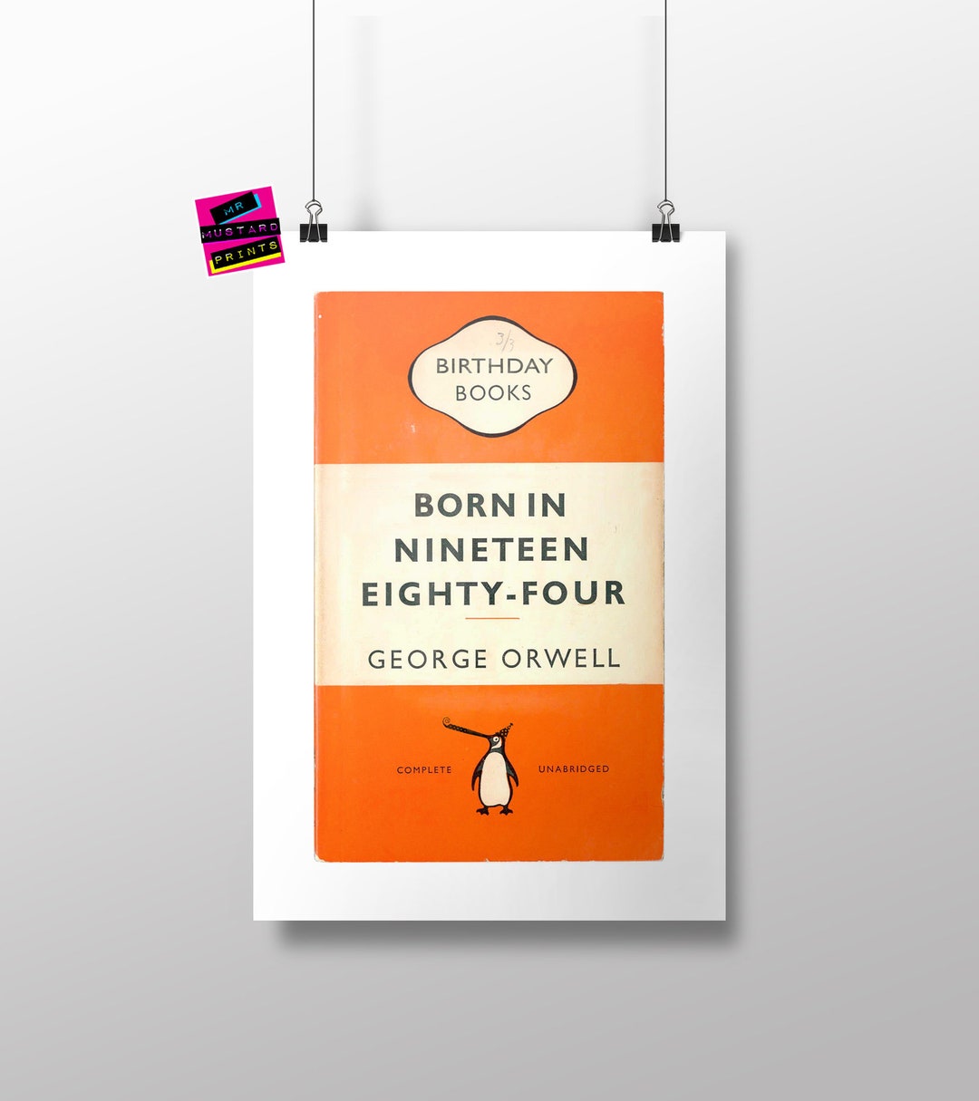 42nd Birthday Card: 1984 Book Parody, Orwell Gift - Etsy