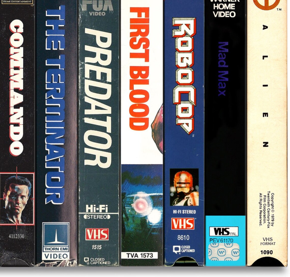 Películas de acción clásicas de los años 80 VHS Cassette | Etsy