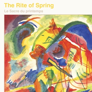 Stravinsky - the Rite of Spring - Graphic Print, Poster, Art, Gift ...