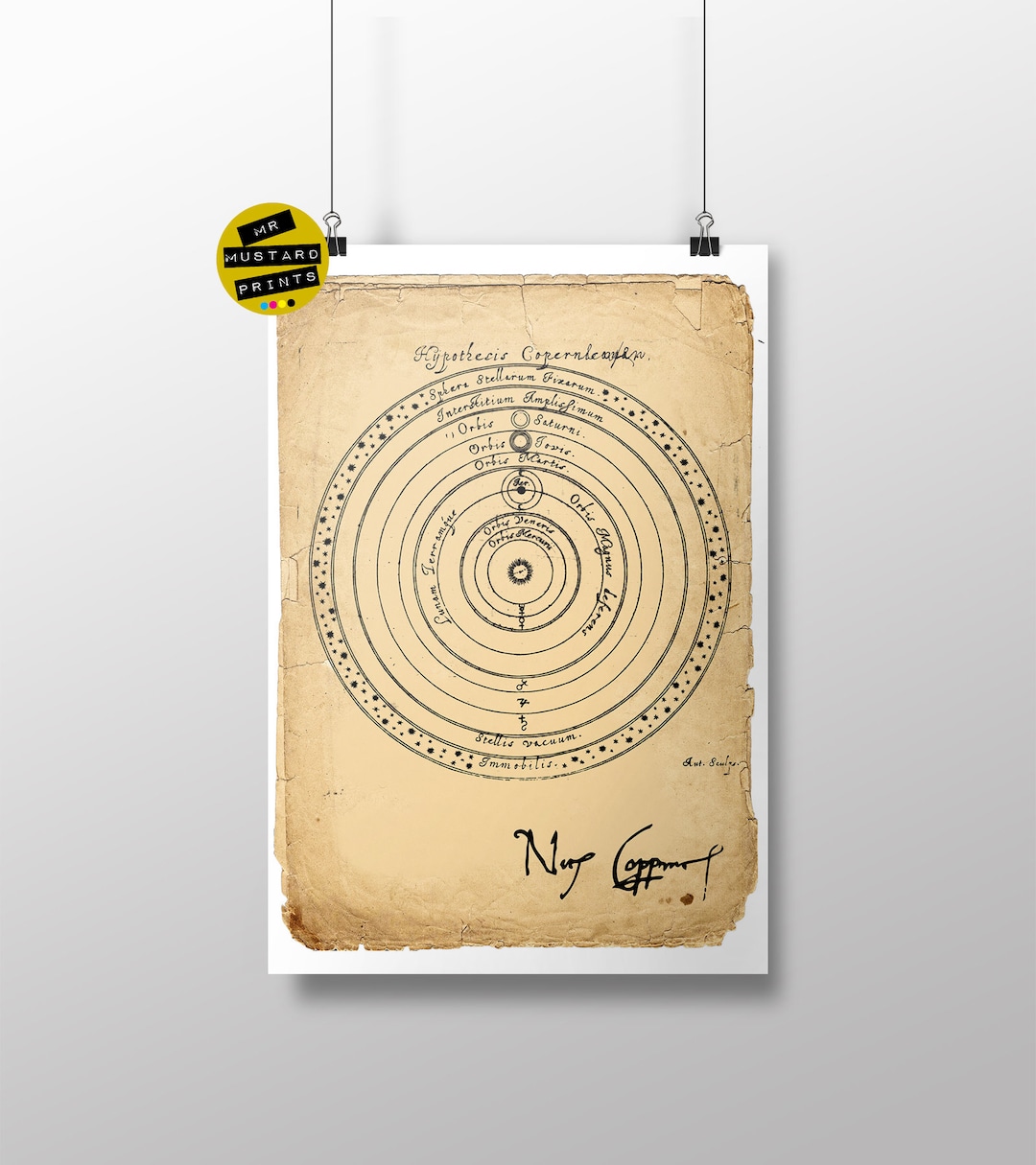Nicolaus Copernicus, Print, Poster, Art, Gift, Astronomer, Astronomy ...