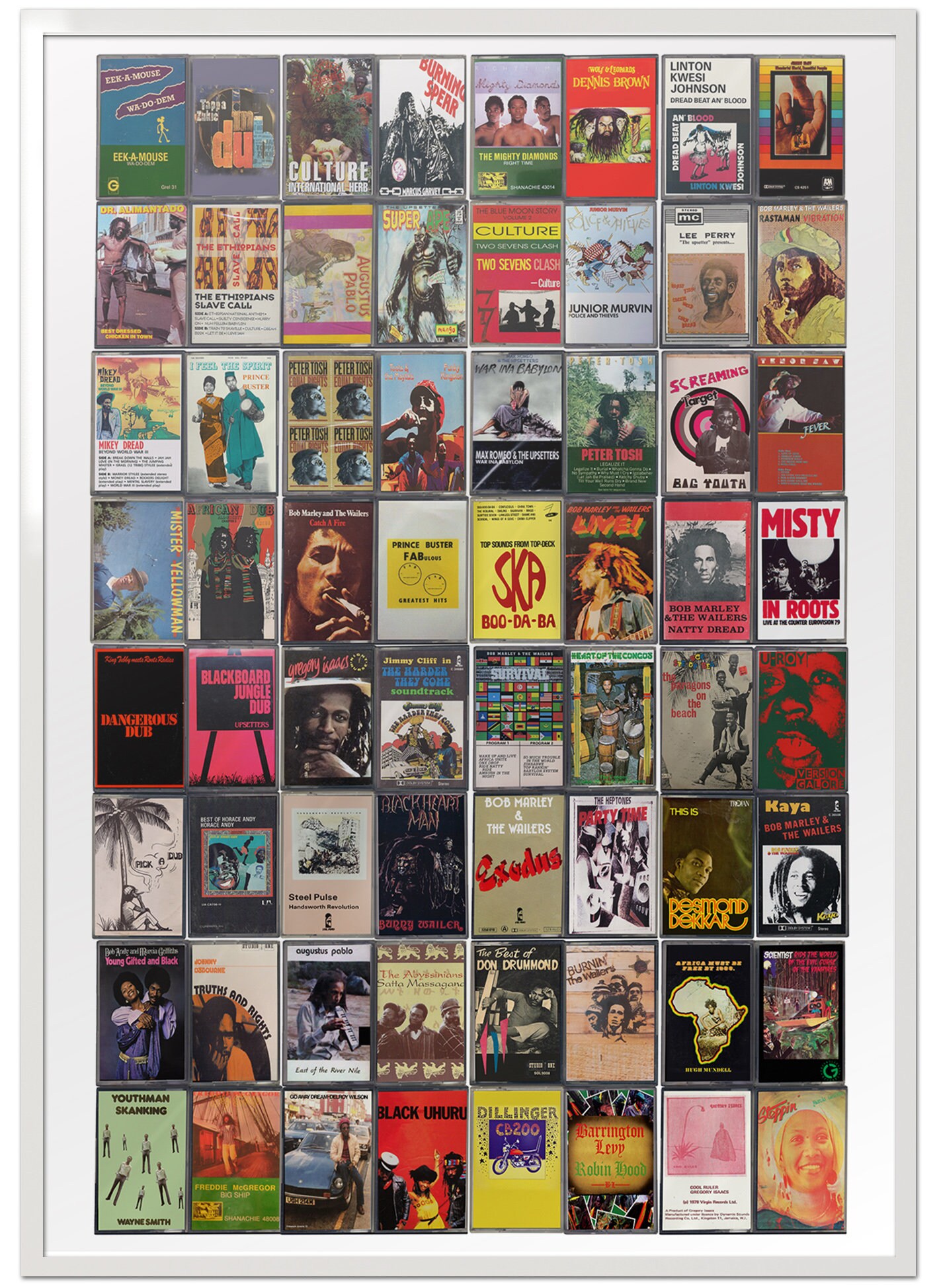 Reggae Poster Vintage Cassette Print Ska Music Roots Music | Etsy