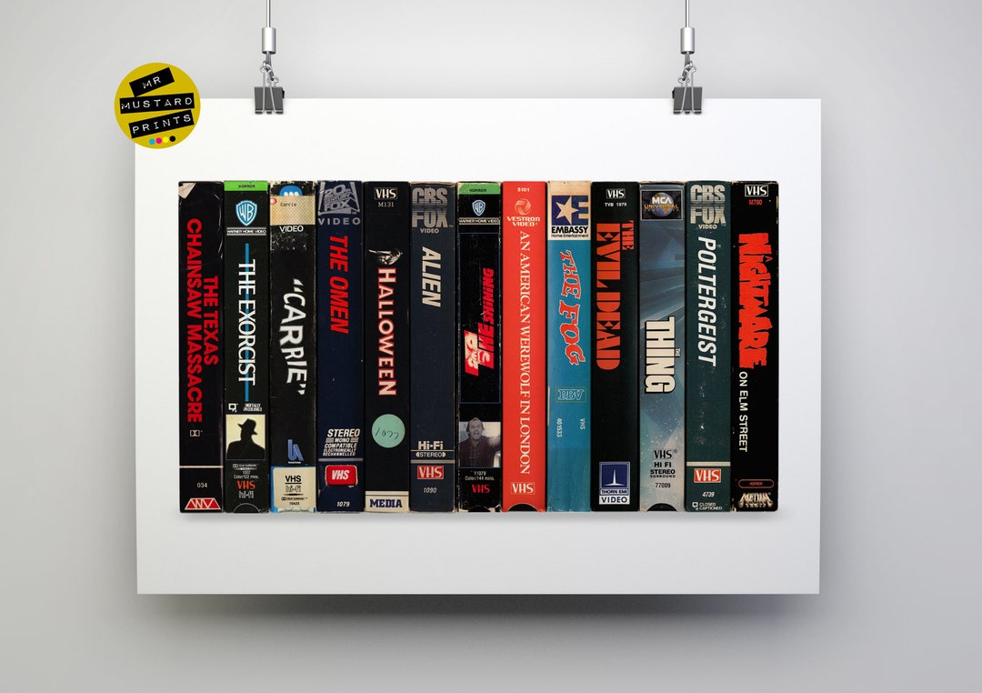 Horror Film Fan Art VHS Cassette Print Poster Art Gift - Etsy Portugal