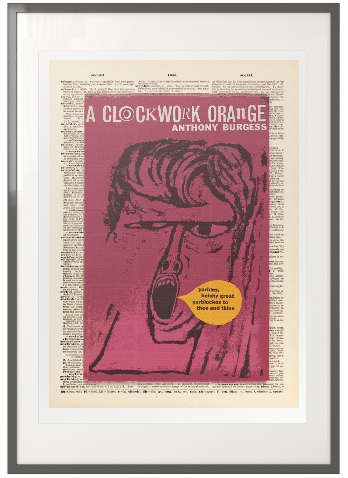 A Clockwork Orange by Anthony Burgess First Edition Cover - Etsy UK