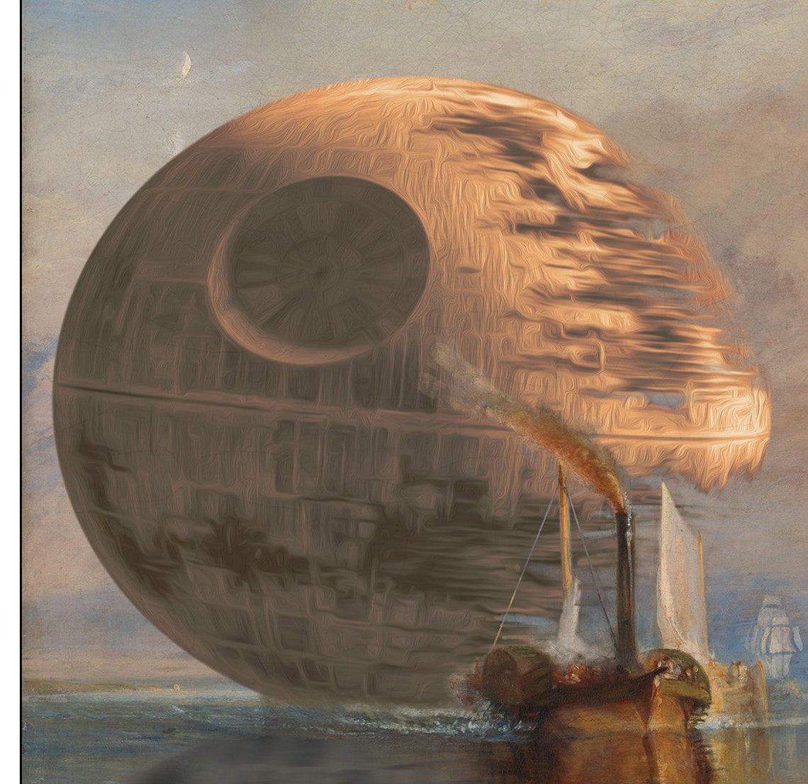 The Death Star Fine Art Mashup: Print Poster Art Gift the - Etsy
