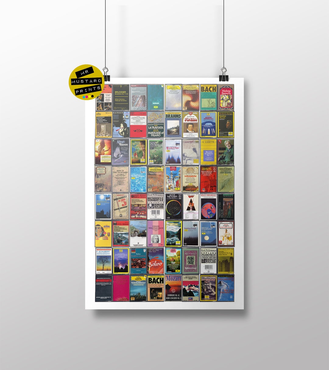Classical Music Gift - Classical Symphonies Poster - Favourite ...
