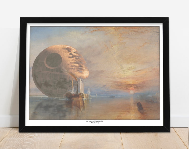 The Death Star Fine Art Mashup: Print Poster Art Gift the - Etsy