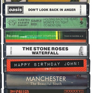 Manchester Songs Print, Manchester Music Poster, Cassette Print ...