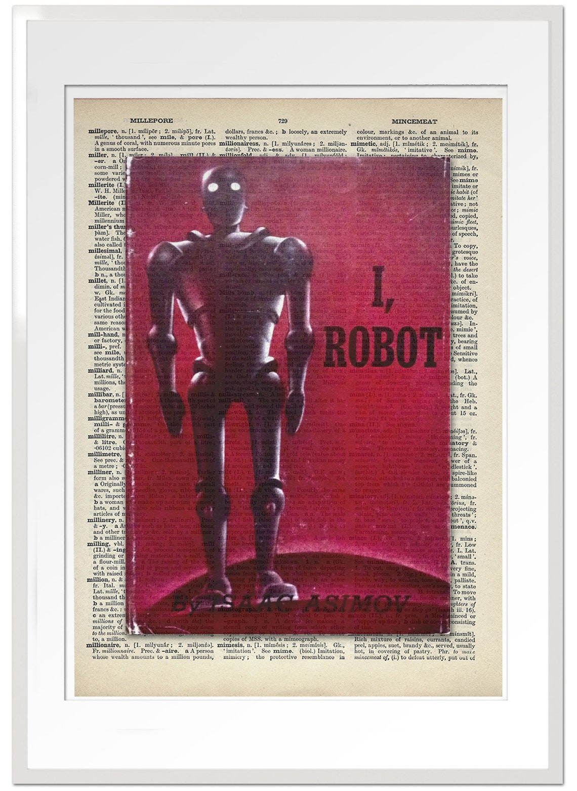 I Robot de Isaac Asimov 1a edición Cover 1950 Diccionario - Etsy España
