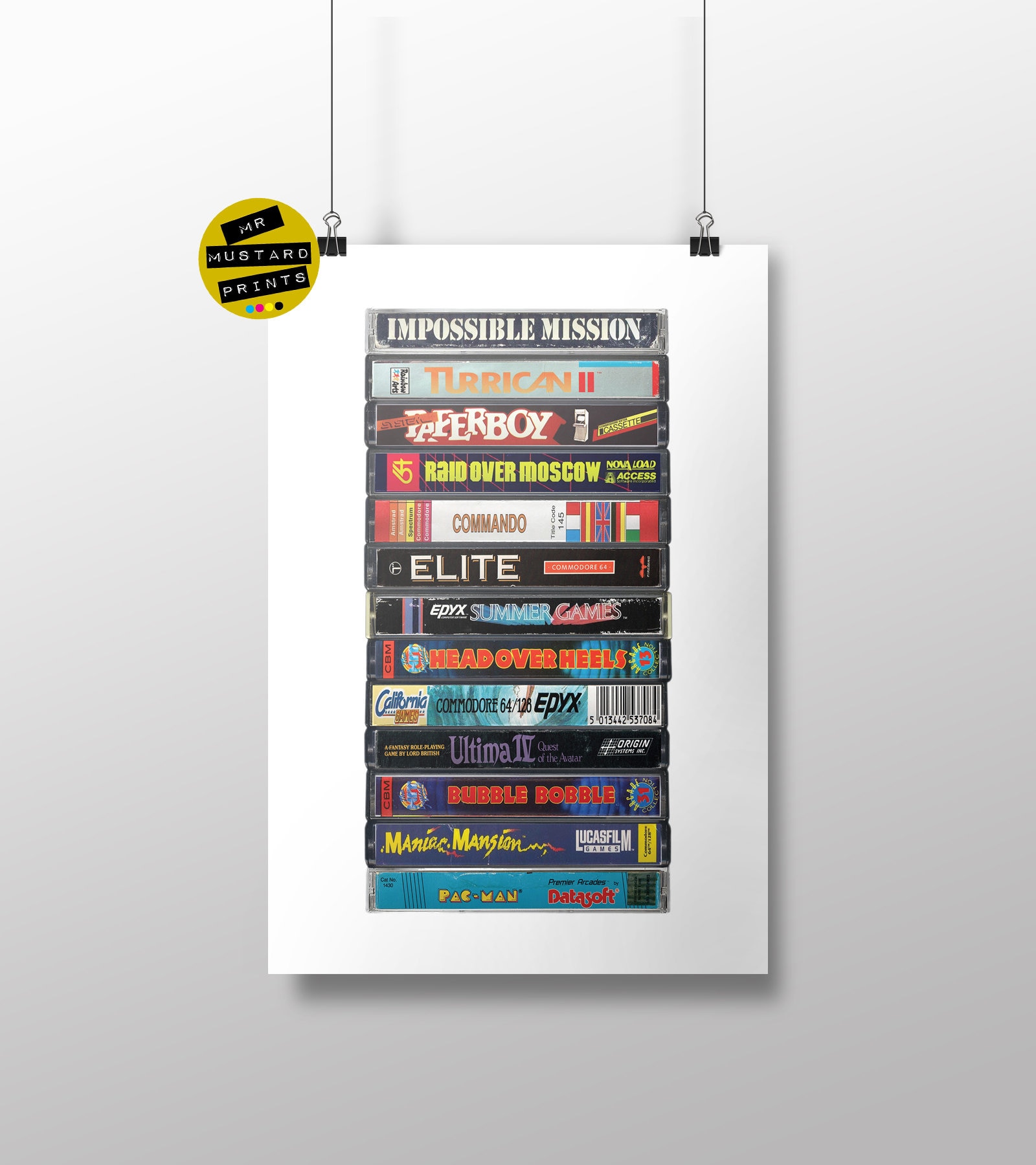 Commodore 64 Original Spiele Fine Art Print Poster Retro | Etsy