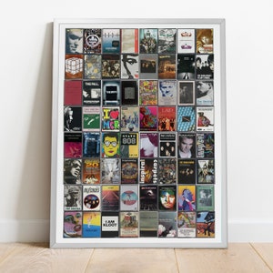 Manchester Music Cassette Print Manchester Albums Poster | Etsy