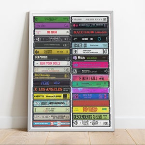 Punk Music Poster Art Gift Punk Fan Original Cassettes | Etsy