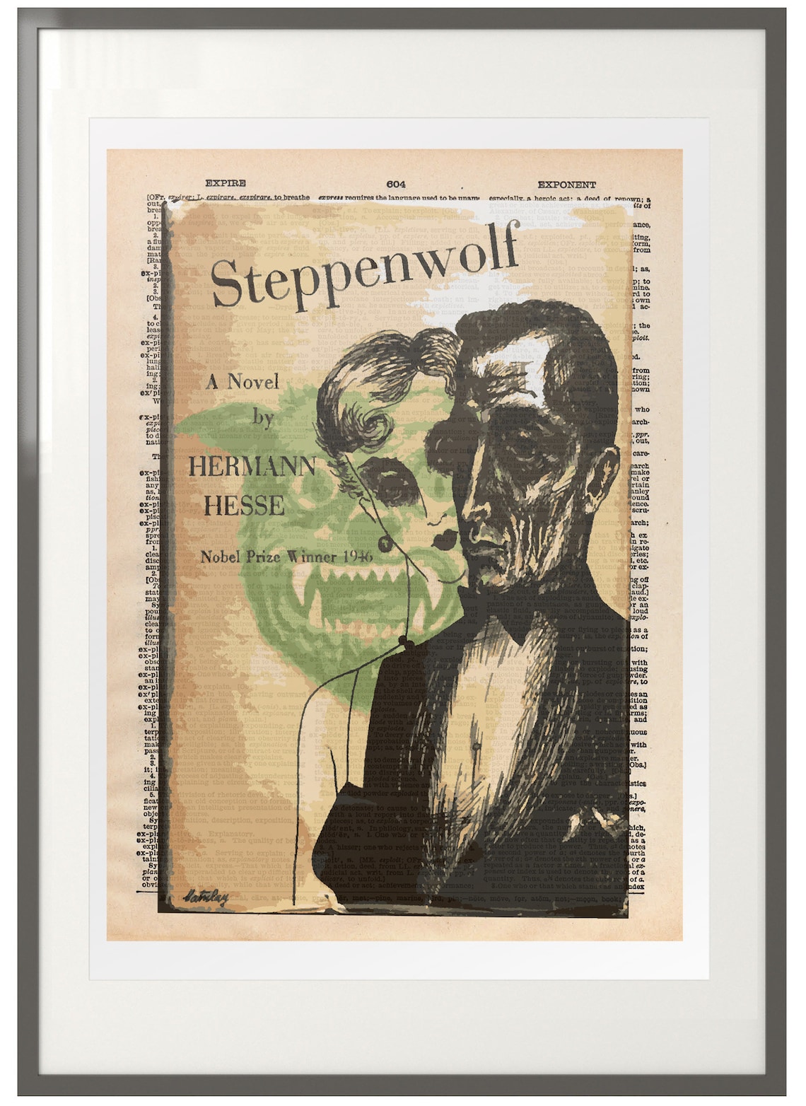 Steppenwolf by Herman Hesse 1st Edition Cover 1927 - Etsy