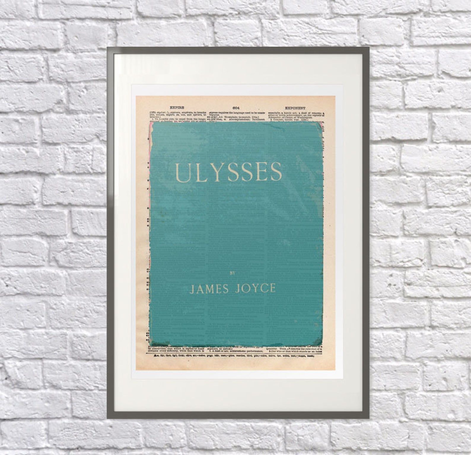 Ulysses By James Joyce 1922 First Edition Cover Dictionary Etsy