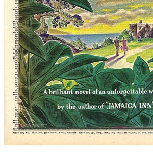 Rebecca by Daphne Du Maurier, 1st Edition Cover 1938 Dictionary Print ...