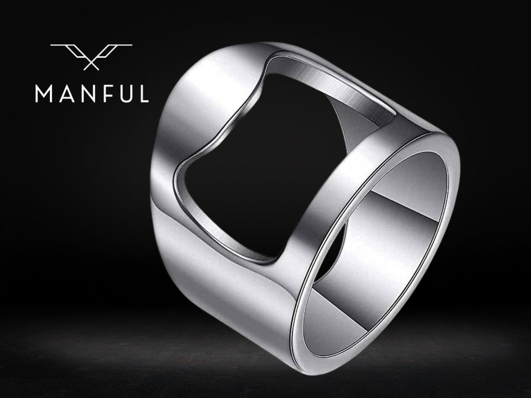 Bottle Opener Ring Mens and Womens Party Ring Silver Ring - Etsy