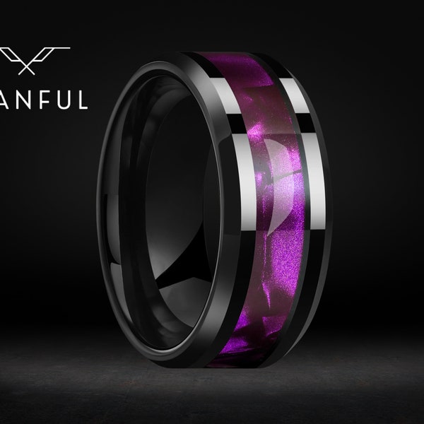 Purple Gold Ring - Etsy