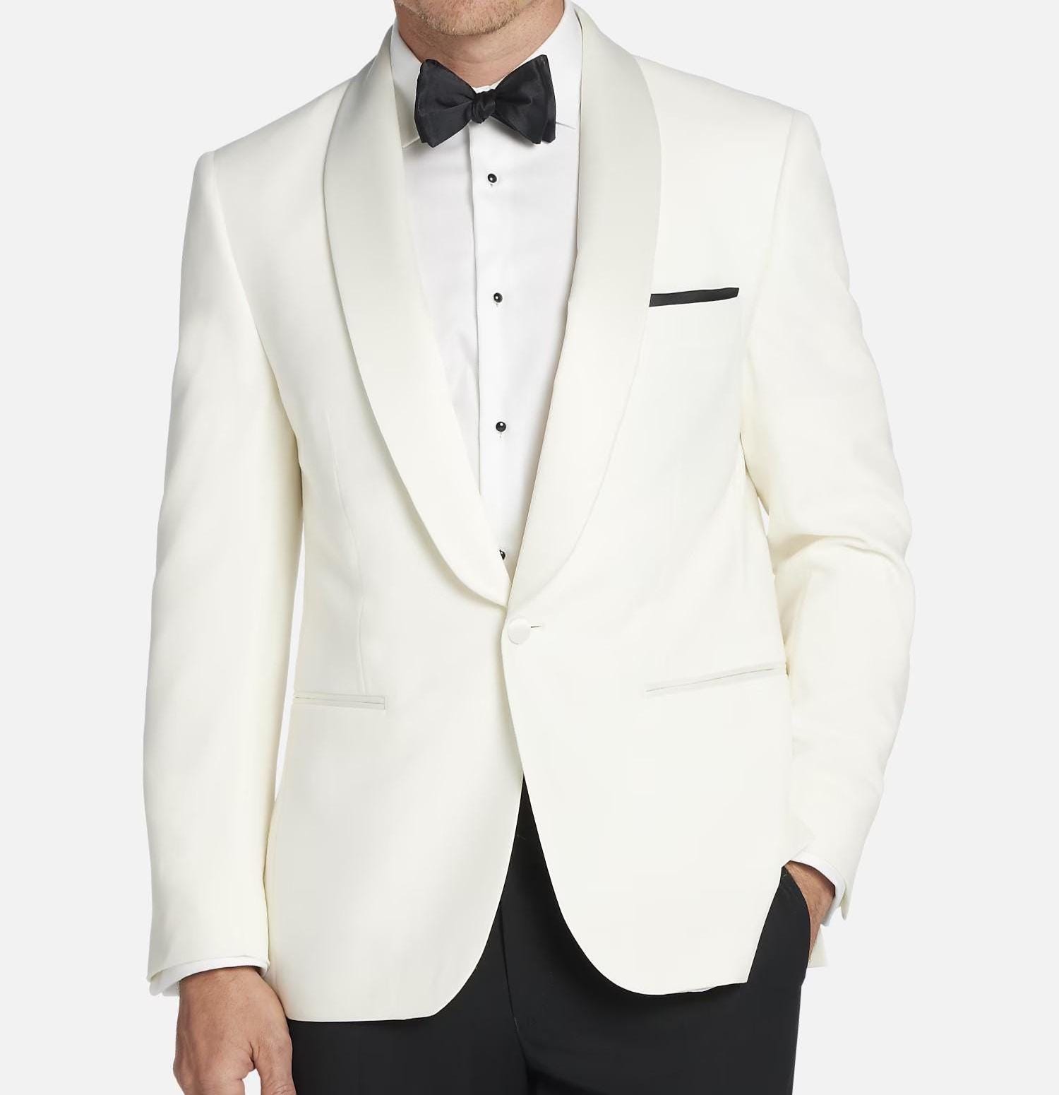 Men's Ivory Tuxedo Jacket With Shawl Lapel Formal Dinner Jacket. - Etsy