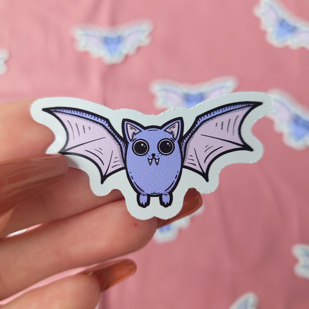 Pastel Goth Bat Sticker | Cute Spooky Sticker | Witchy Stickers | Cute ...