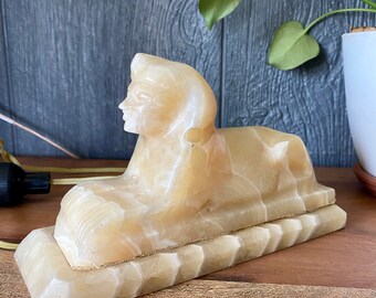 Egyptian Alabaster Lamp - Etsy