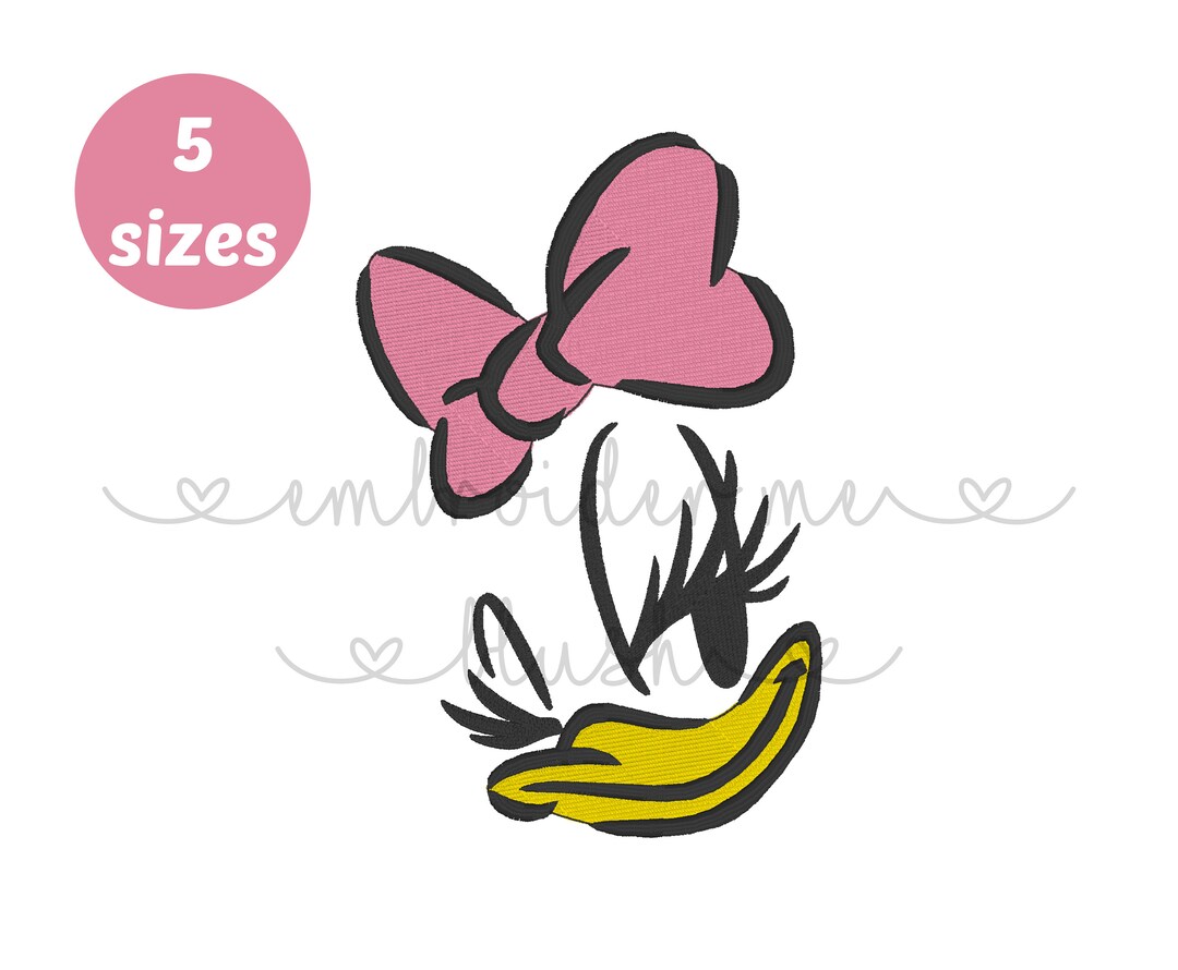 Daisy Duck Machine Embroidery Design Duck Face Embroidery Design Duck ...