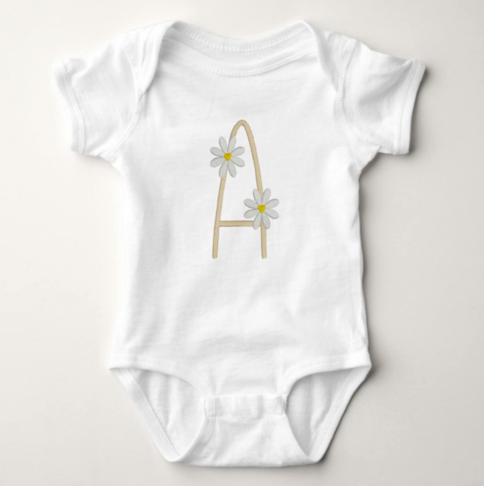 Daisy Floral Alphabet A-Z Embroidery Design, 3inch Daisy Embroidery ...