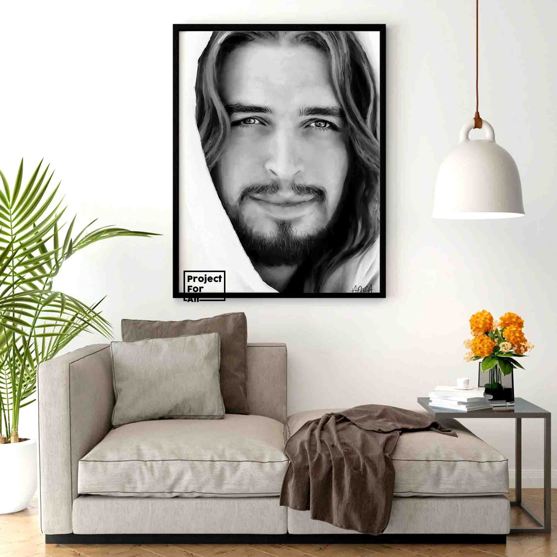 Jesus Christ Portrait PRINTABLE, Jesus Painting, Jesus Portrait, Jesus ...