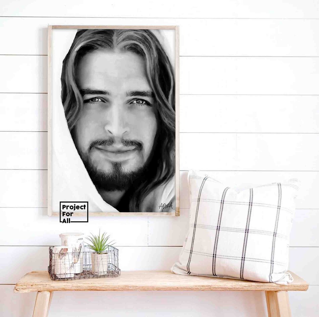 Jesus Christ Portrait PRINTABLE, Jesus Painting, Jesus Portrait, Jesus ...