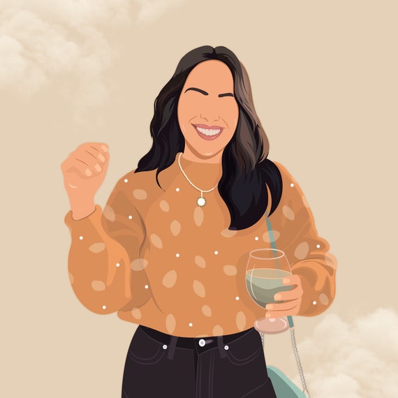 Custom Digital Portrait Detailed Cartoon Portrait Custom | Etsy