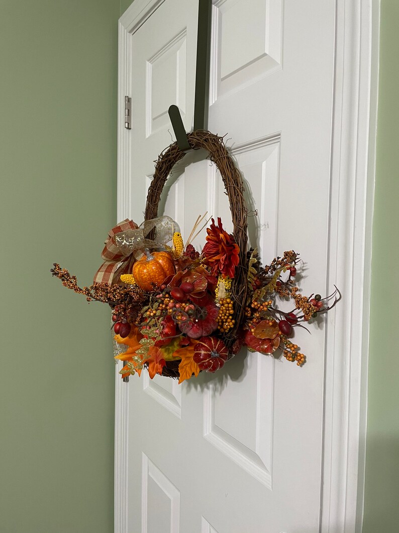 Wreath, Fall Wreath, Cornucopia, Cornucopia Wreath, Autumn Wreath ...