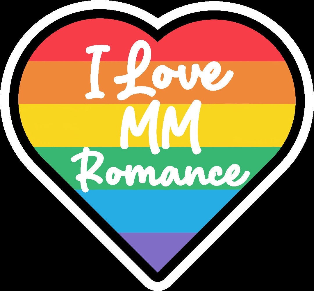 I Love MM Romance Sticker, Laptop Sticker, Tablet Sticker, Book Nerd ...