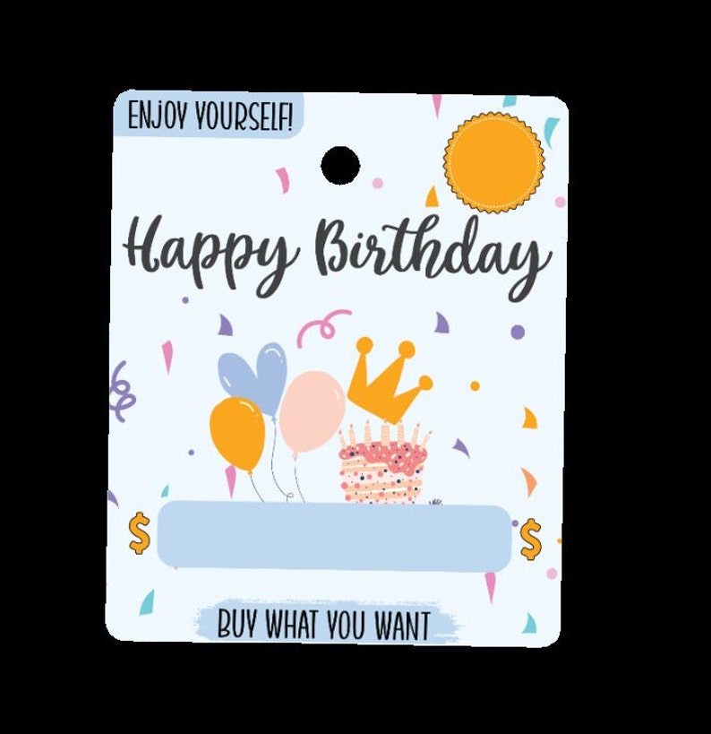 Happy Birthday Money Cards Birthday Money Gift Birthday - Etsy