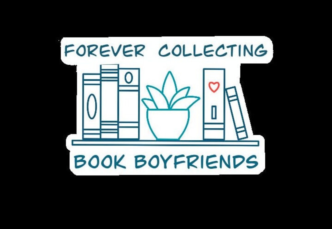 Book Boyfriends Sticker, Laptop Sticker, Book Nerd, Tablet Sticker ...