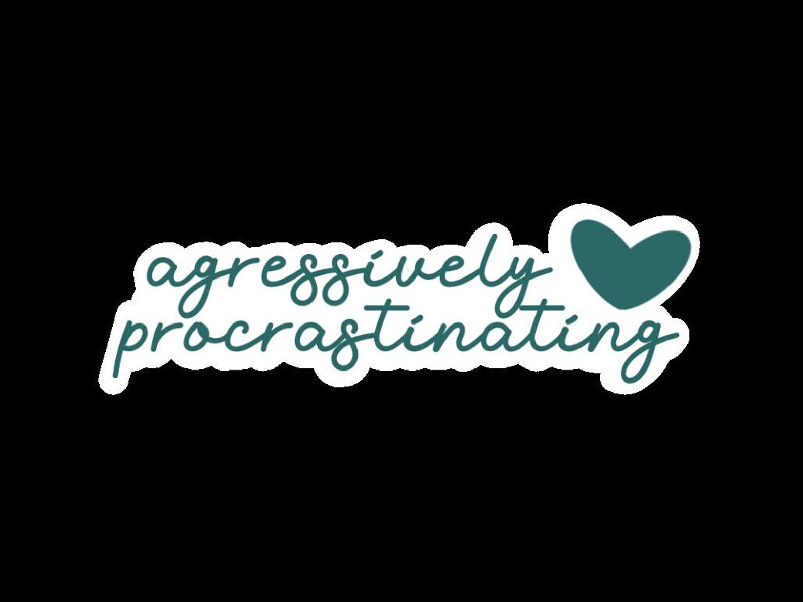 Procrastination Sticker, Procrastinating Stickers, Laptop Sticker ...