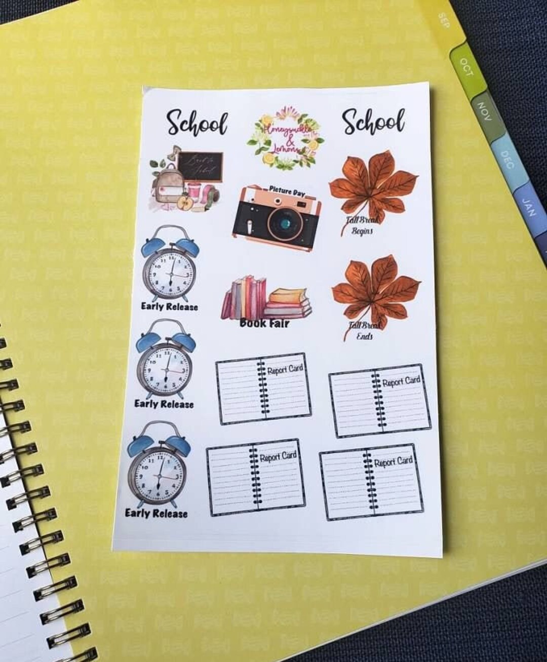 School Year Bundle Stickers, School Children, Planner Stickers ...