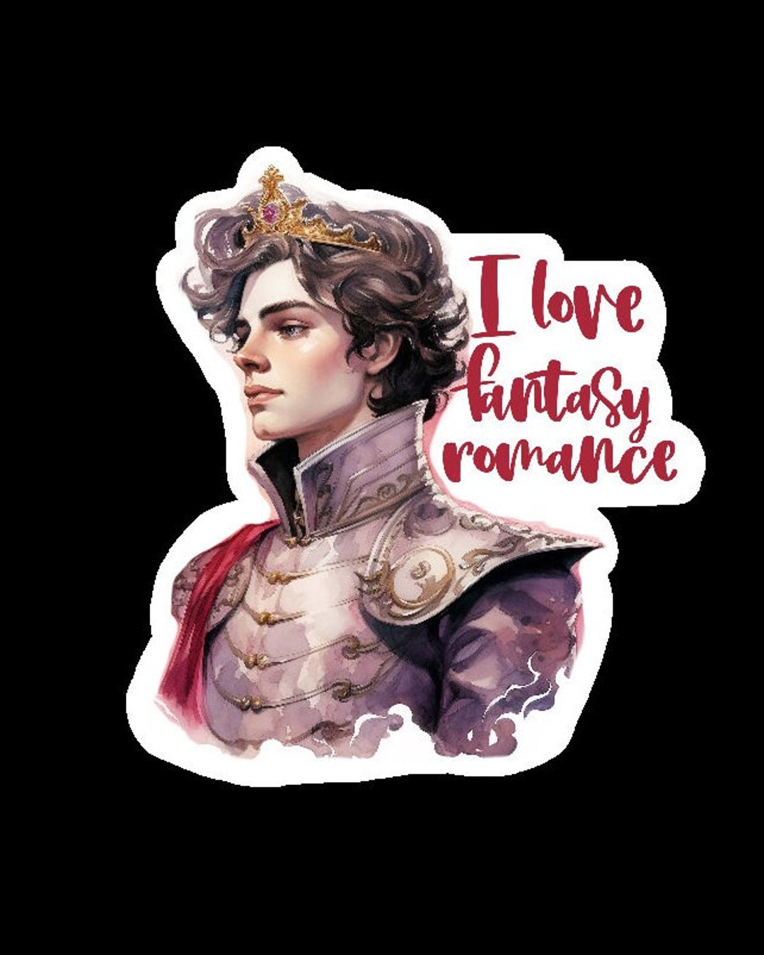 Fantasy Romance Sticker, Laptop, Book Nerd, Book Lover, Love to Read ...
