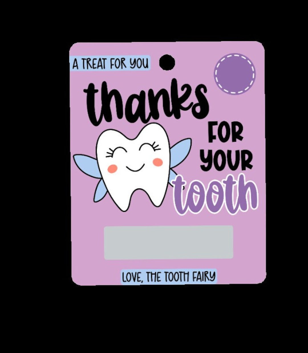 Tooth Fairy Money Card, Tooth Fairy Gift Money Gift, Tooth Fairy Cash ...