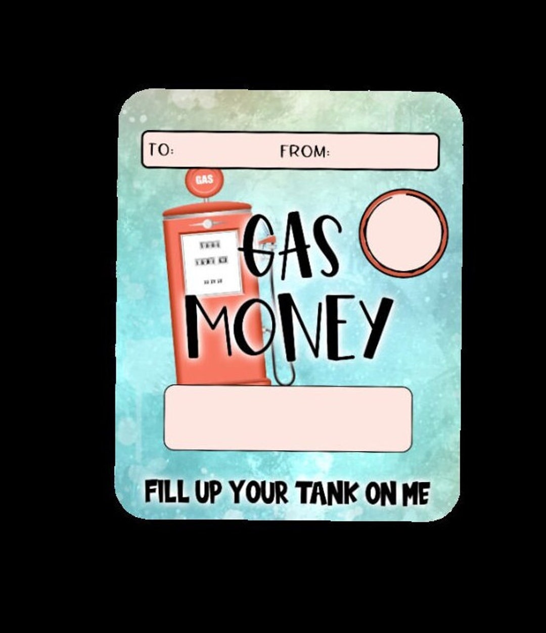 Gas Money Cards, Gas Money Gift, Christmas Cash, Gift Card With Plastic ...