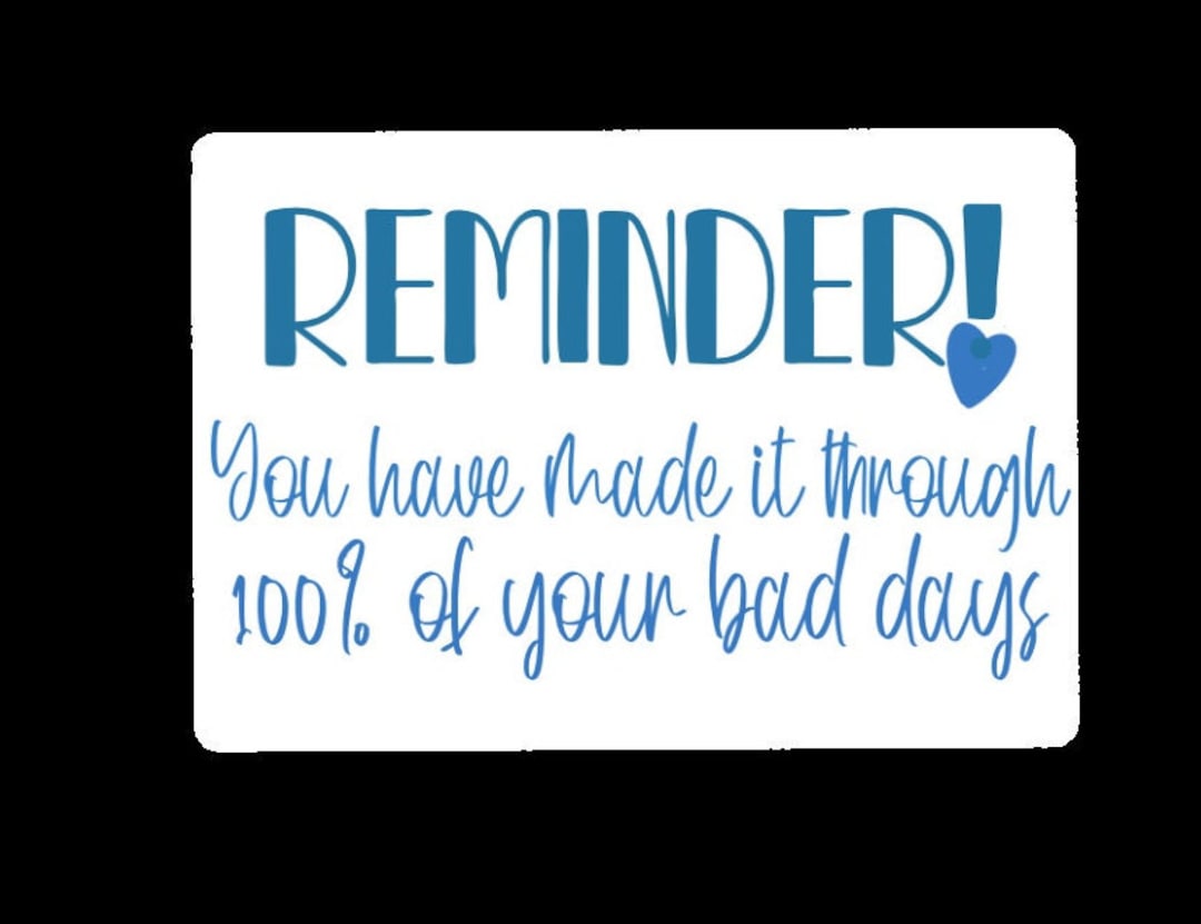 Reminder Mental Health Stickers, Tablet Sticker, Laptop Sticker ...