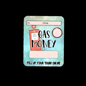 Gas Money Cards Gas Money Gift Christmas Cash Gift Card - Etsy