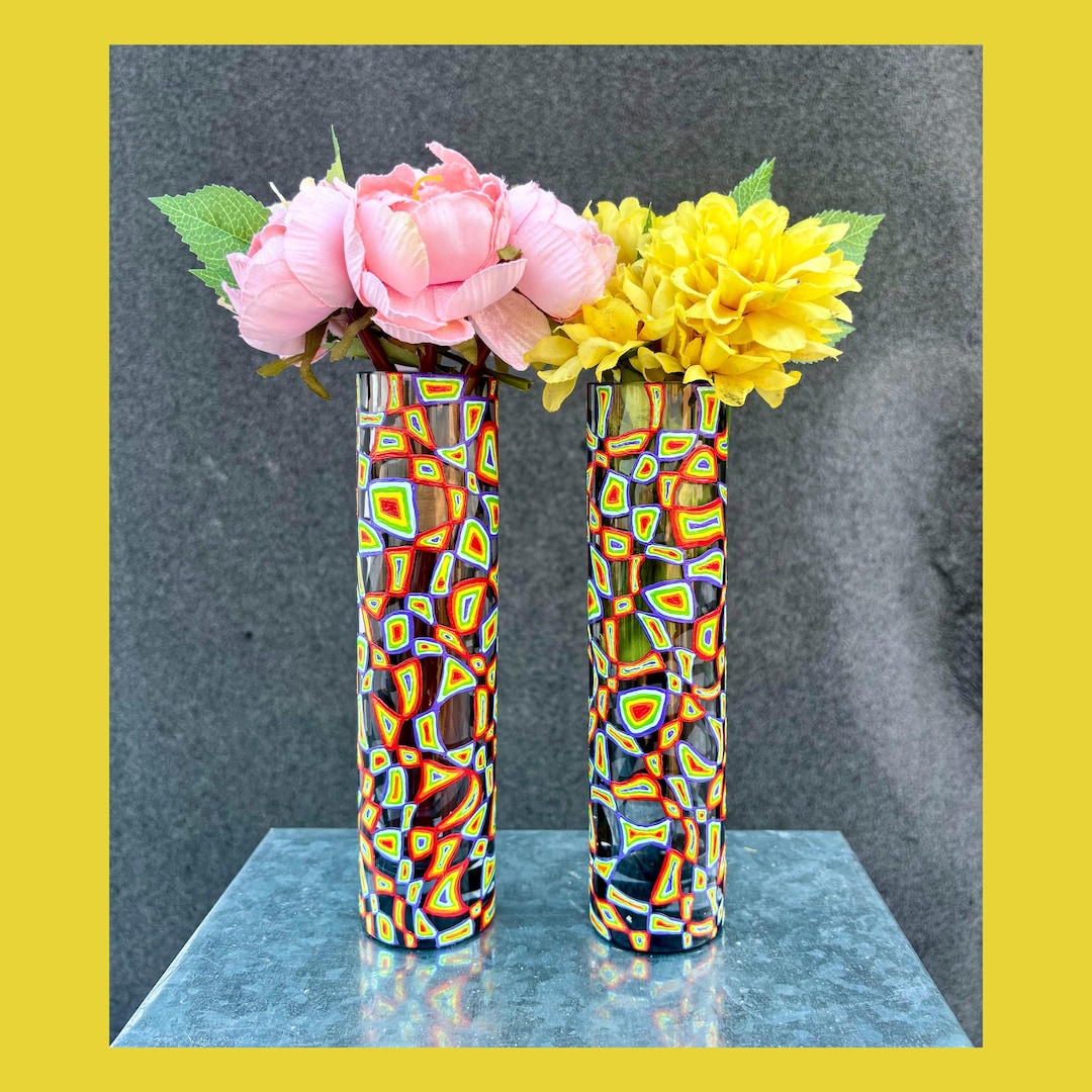 Twin Optical Illusion Vases - Etsy
