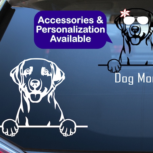 Peeking Lab Labrador Retriever Decal - Etsy