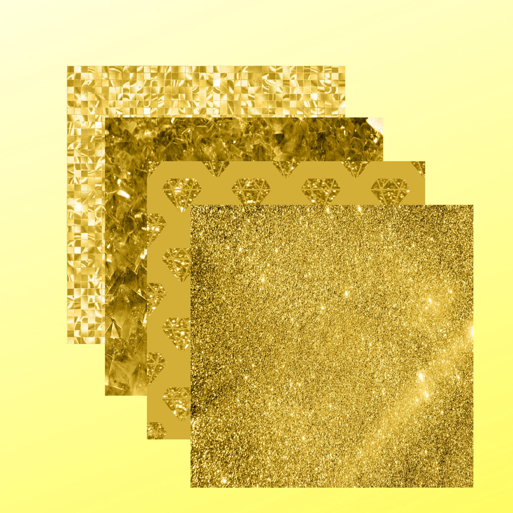 Glam Digital Paper, Gold Glam Textures, Gold Textures, Glitter Textures ...