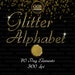 Gold Glitter Gloss Letters and Numbers, Digital Clipart, Gold Letters ...