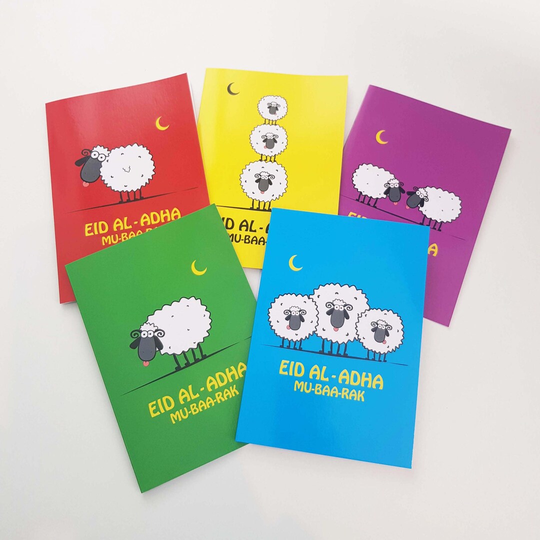 Quirky Eid Al-adha Cards Eid Cards Multipack Greeting Cards I Eid ...