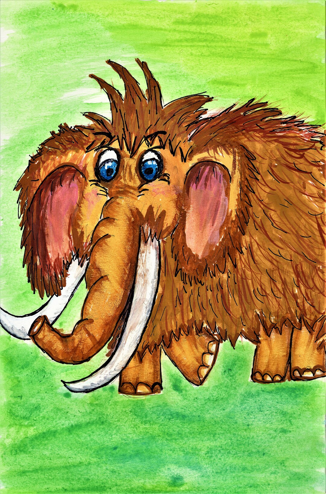 Woolly Mammoth Giclee Watercolor Print - Etsy