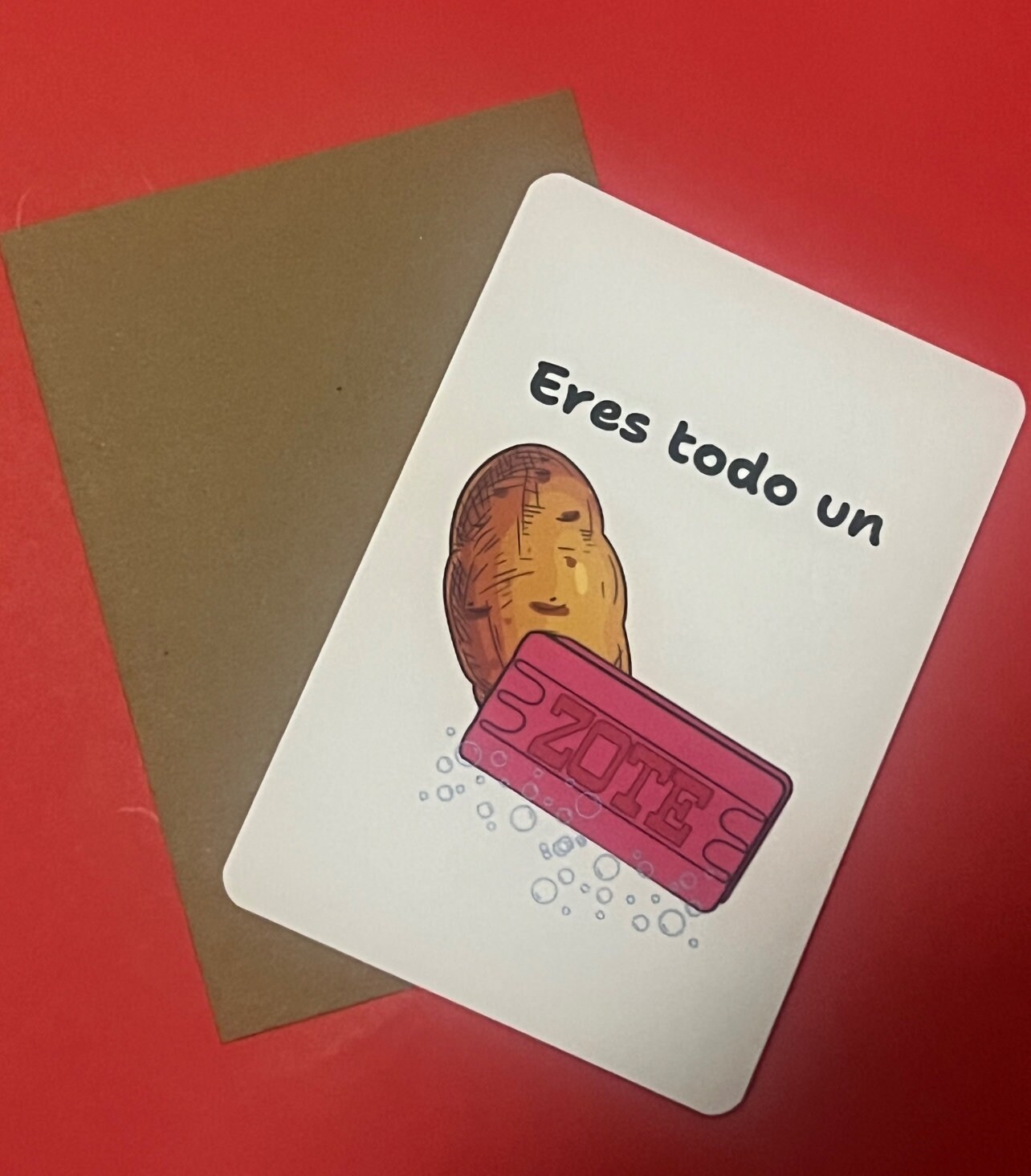 Eres Todo Un Papazote Gift Card, Funny in Spanish Gift, Funny in ...