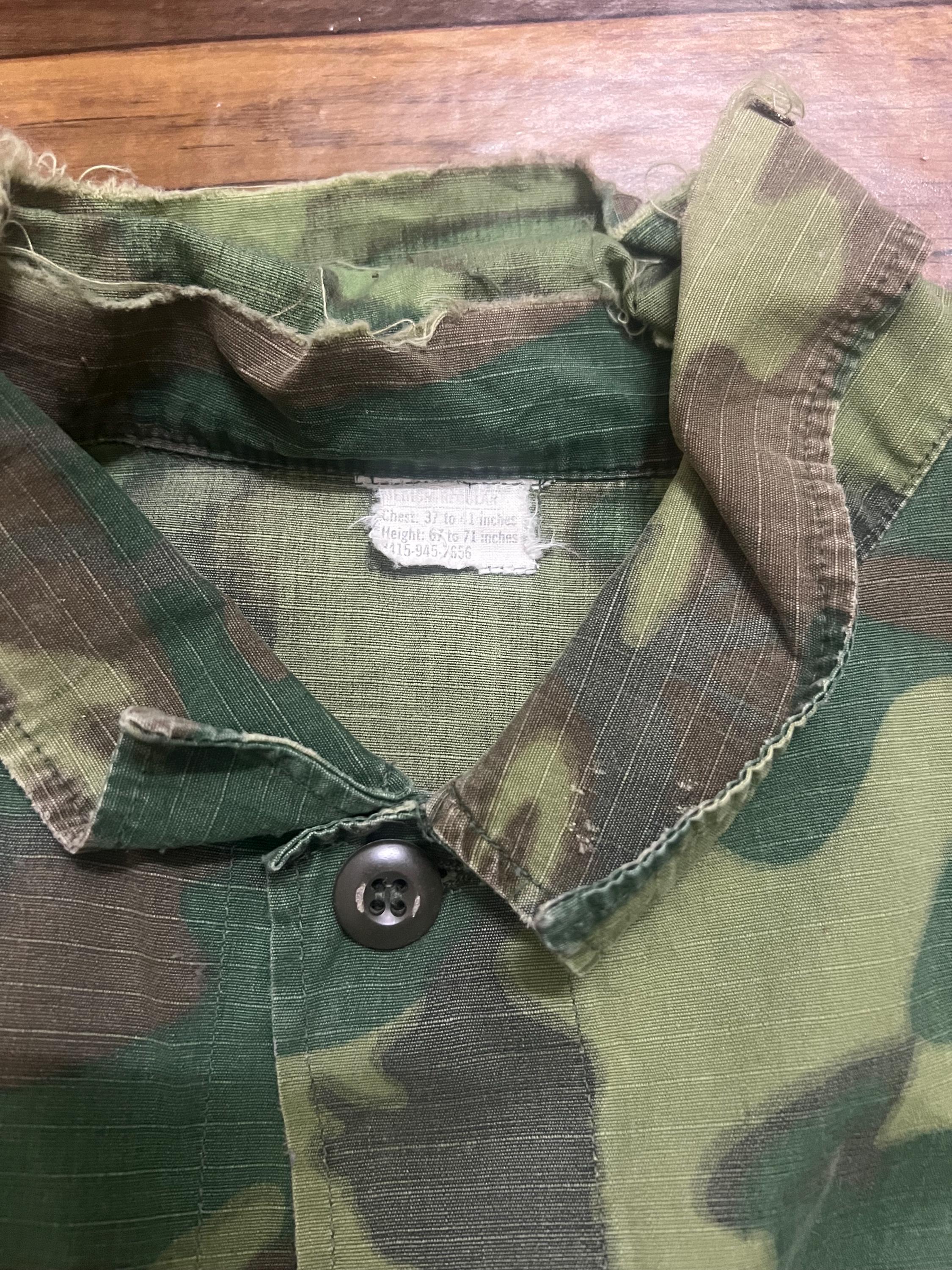 Vintage 1969 Vietnam War ERDL Camo Jungle Jacket Medium Regular ...