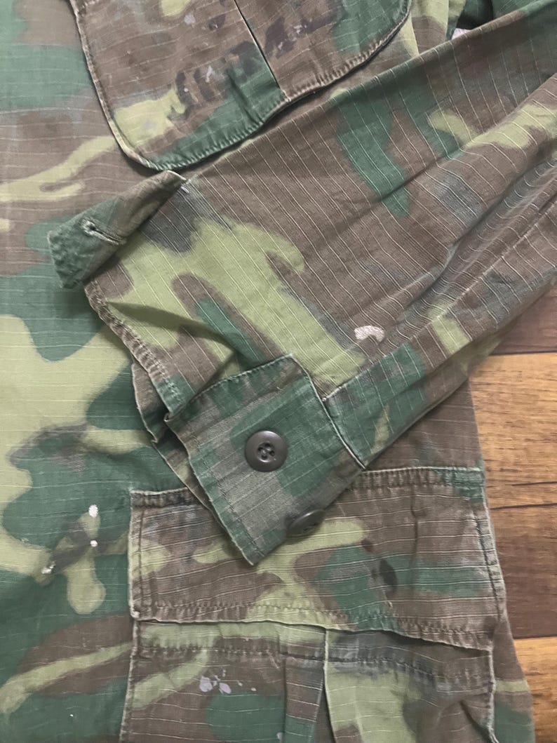 Vintage 1969 Vietnam War ERDL Camo Jungle Jacket Medium Regular ...