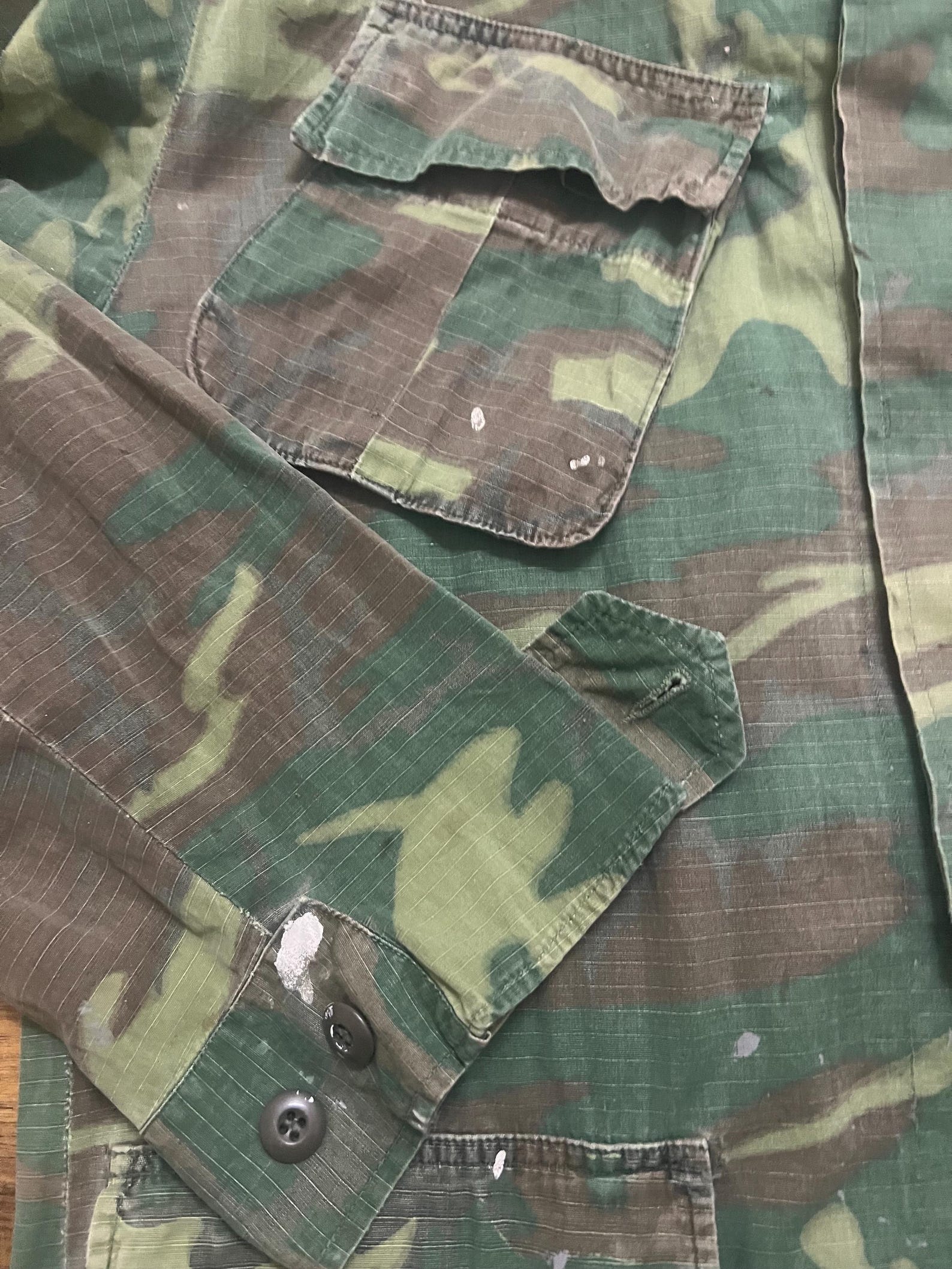 Vintage 1969 Vietnam War ERDL Camo Jungle Jacket Medium Regular ...