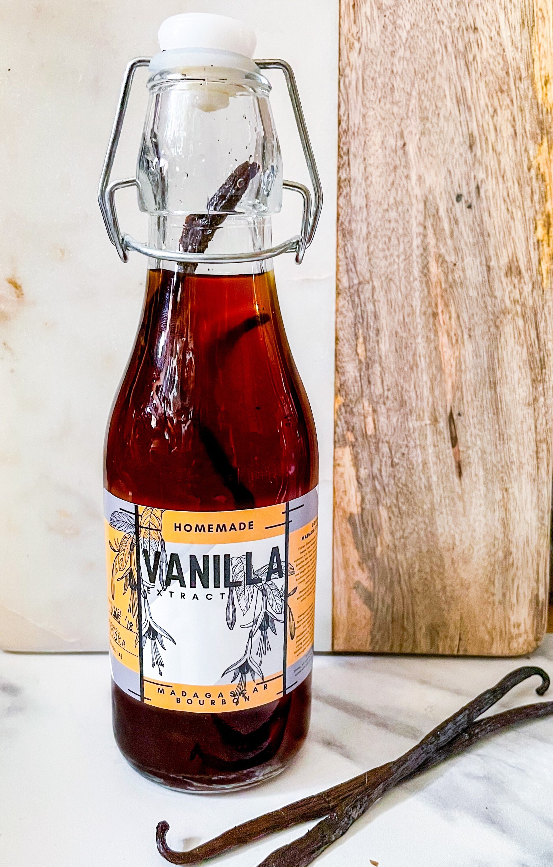 Madagascar Bourbon Vanilla Bean Labels for Homemade Vanilla Extract - Etsy